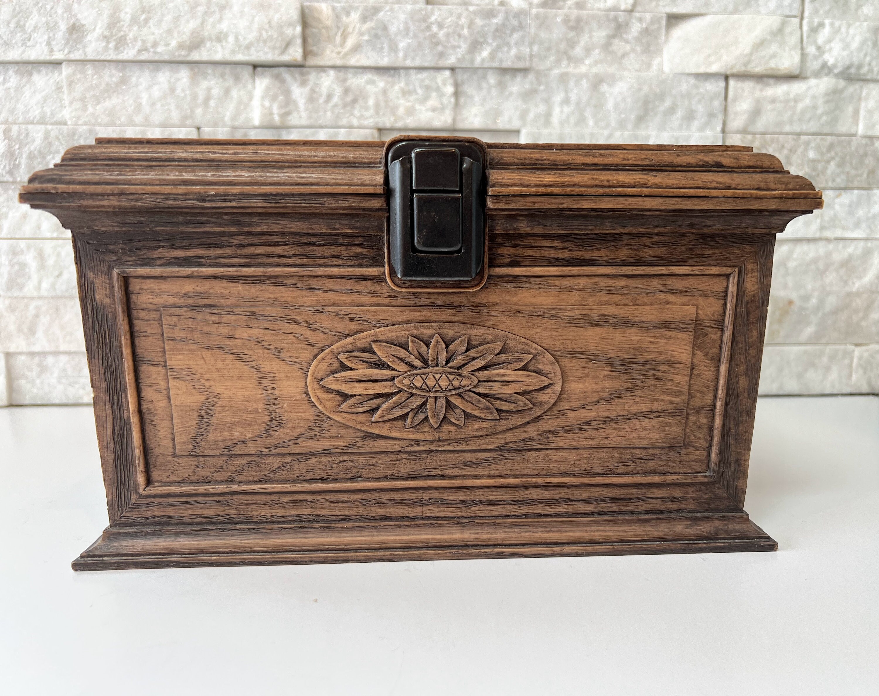 Vintage MCM Lerner Sewing Box Craft Caddy - Etsy