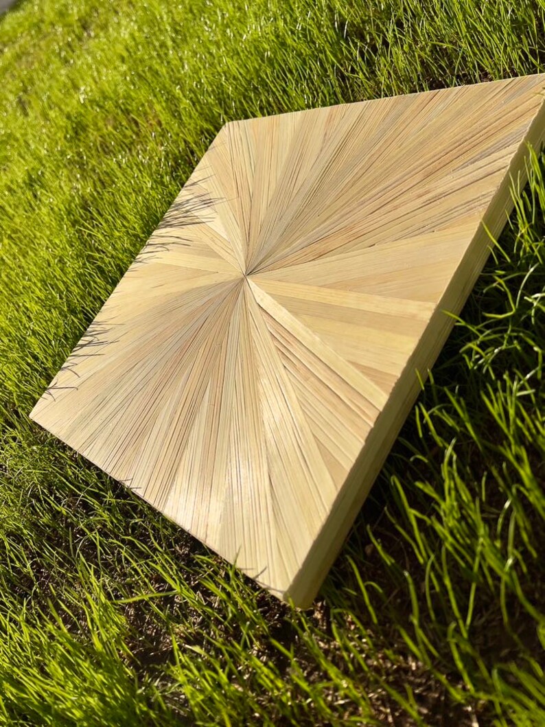 Handmade Straw Wall Decor- Radial - Etsy