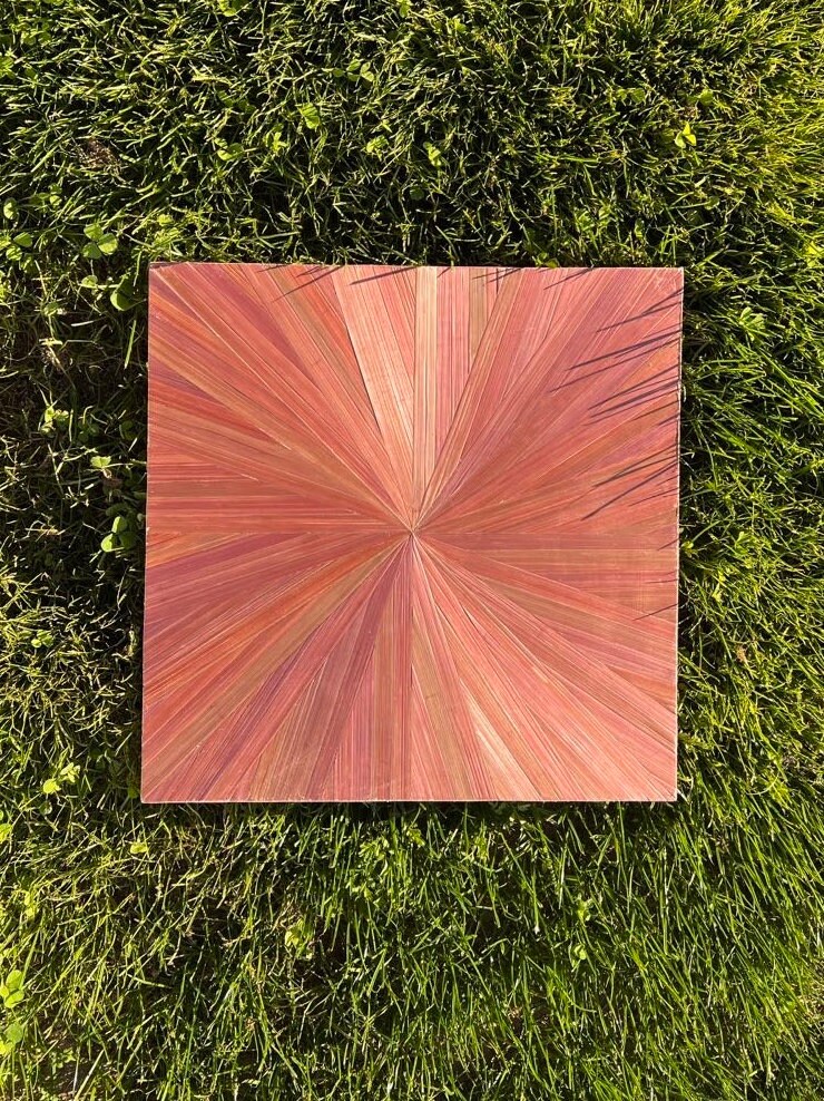 Handmade Straw Wall Decor- Radial - Etsy