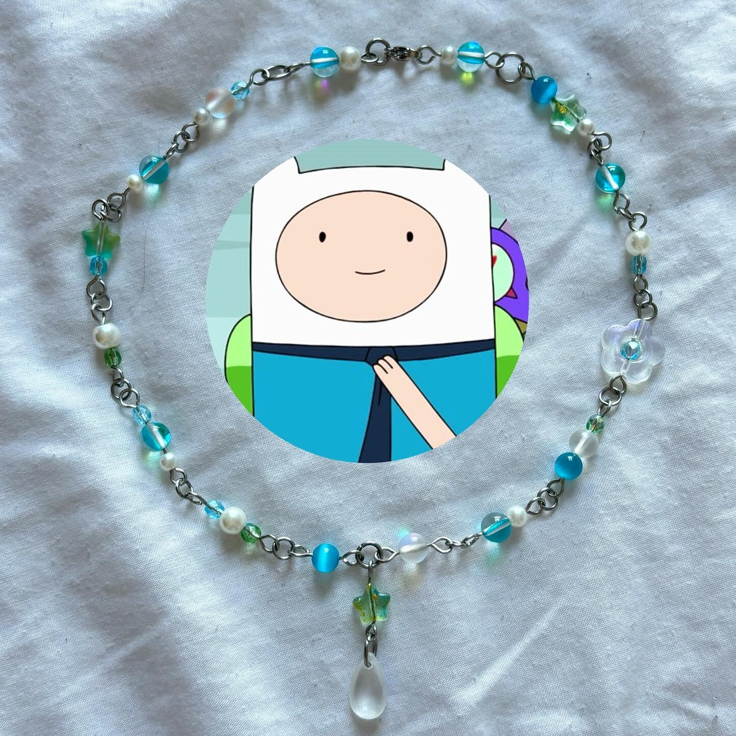 Adventure Time Necklace Cartoon Network Finn Marceline BMO - Etsy