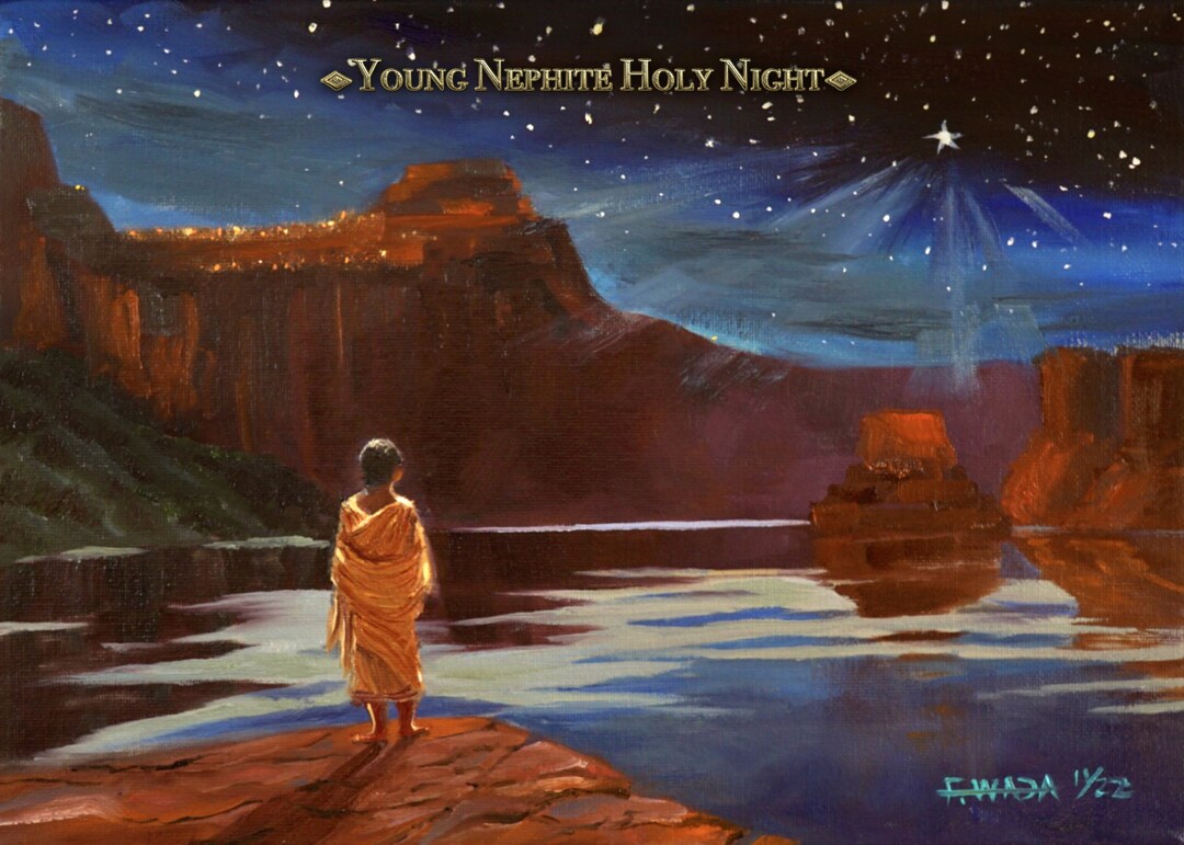 Young Nephite Christmas Card, LDS Christmas Card - Etsy