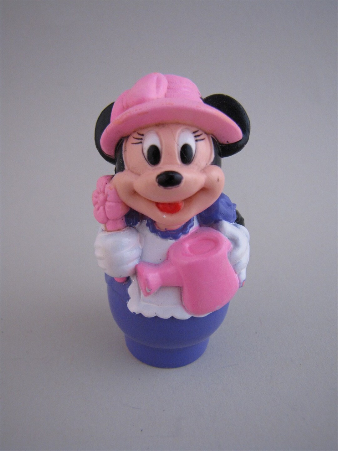 Minnie Mouse Finger Puppet Figure Disney Garden Watering Can Flower 3 ...