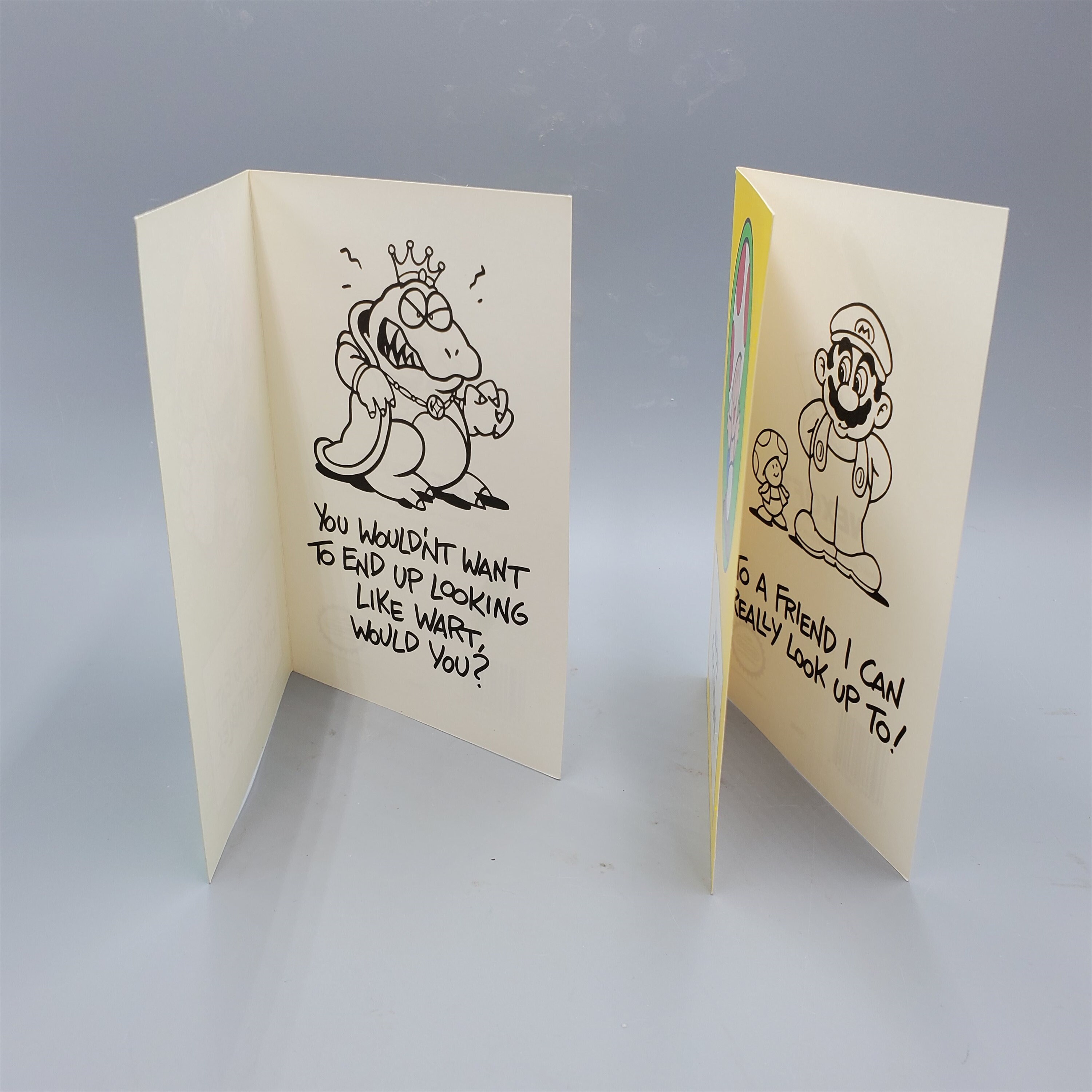 Lot Rare Vintage 1989 Mario Brothers Greeting Card Nintendo Birthday ...