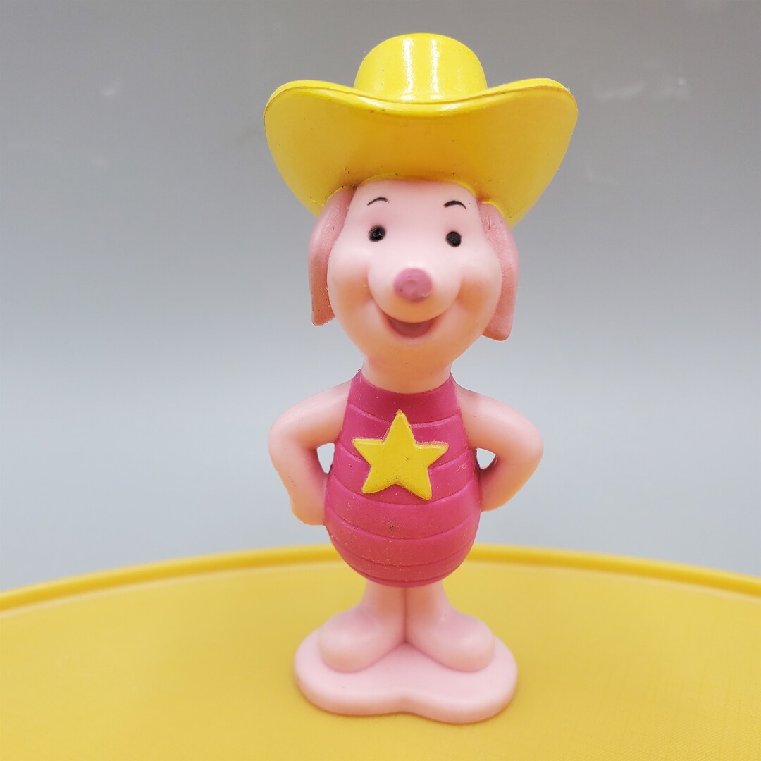 Sheriff Cowboy Hat Piglet Pvc Figure Cake Topper Winnie the Pooh 3 Inch ...