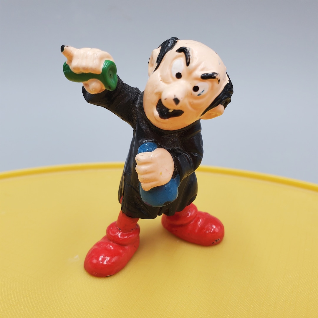 1978 Smurfs 40211 Gargamel Smurf Figure Pvc Wizard Villain With Lab ...