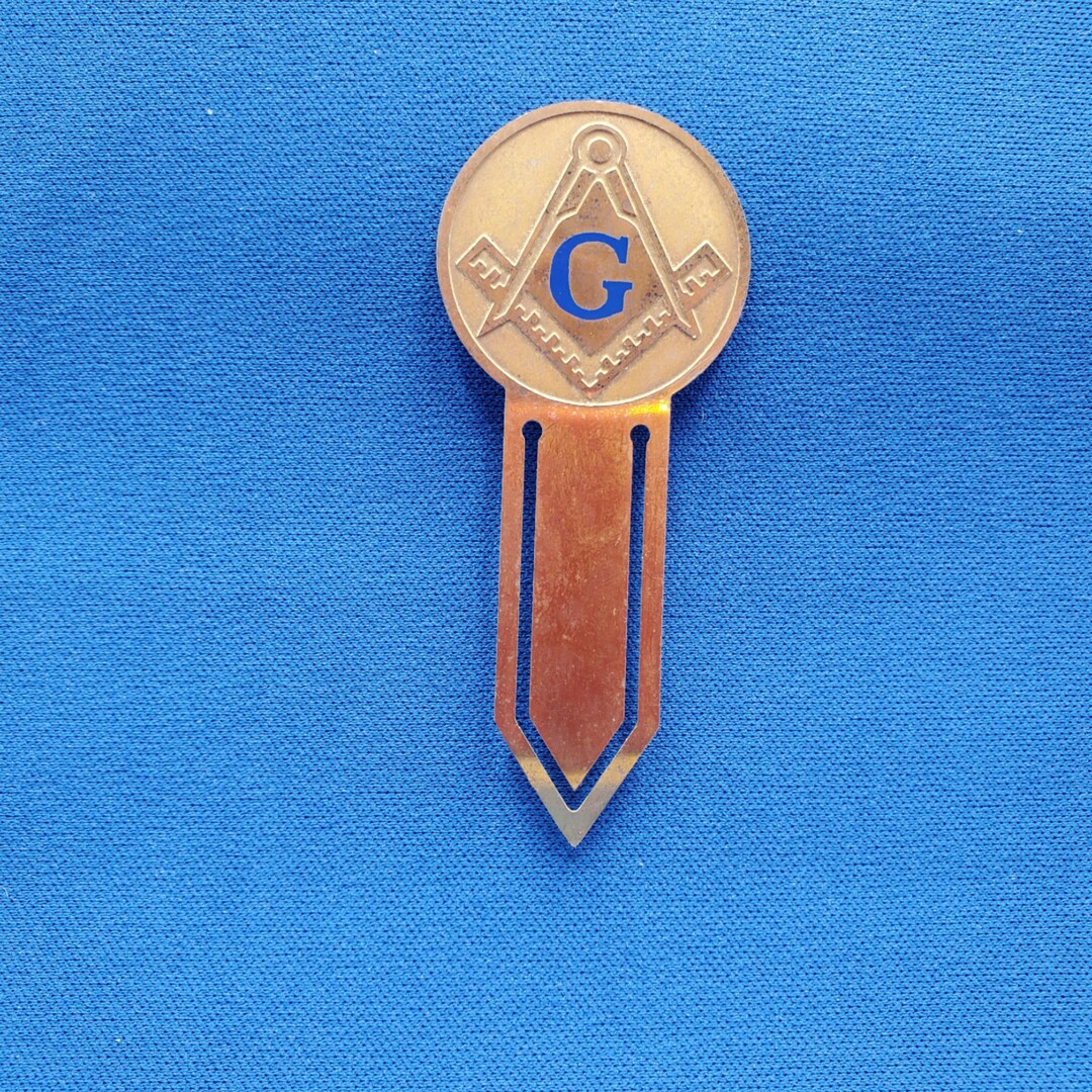 Masonic Freemason Gold Tone Metal Bookmark Inscribed Line 99 - Etsy