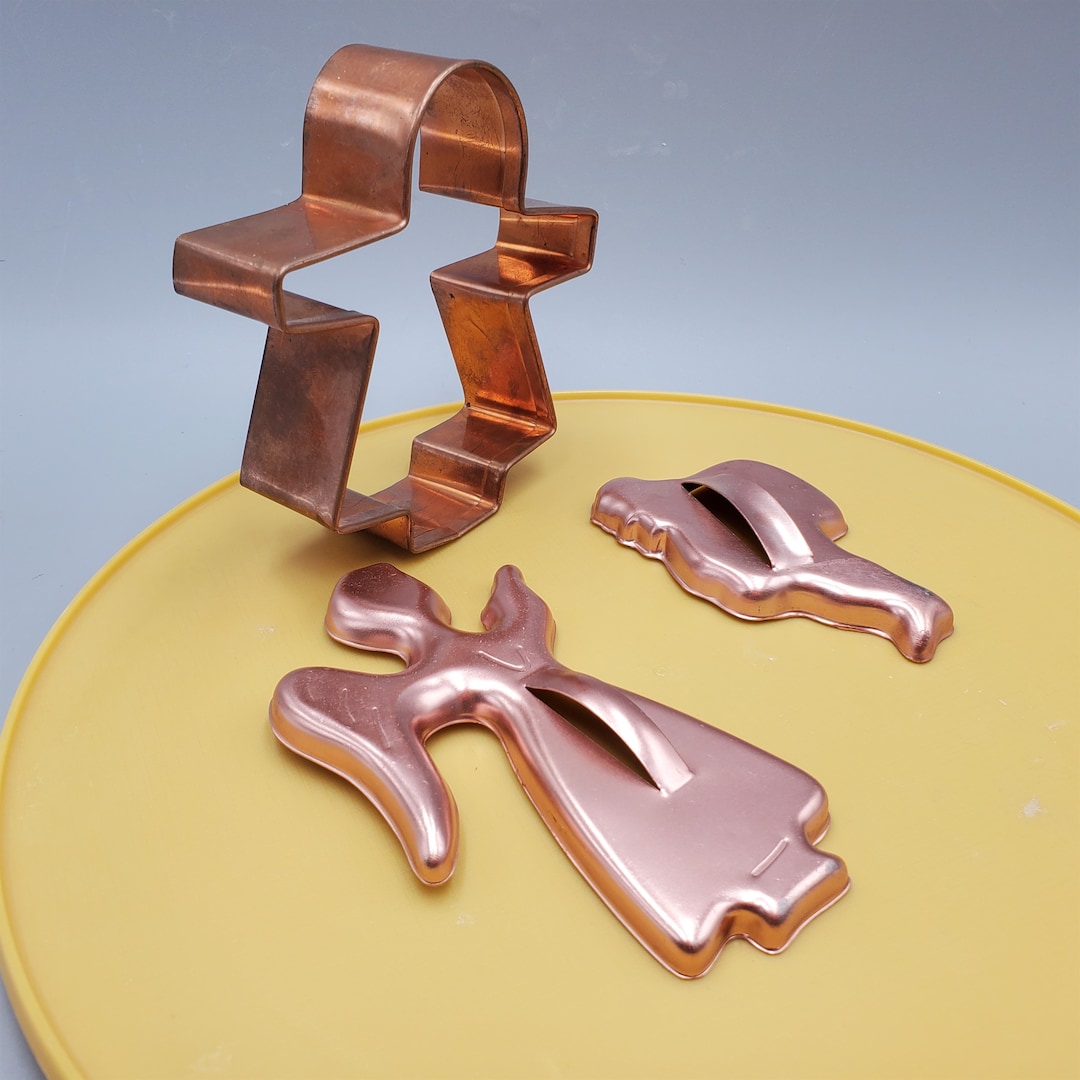 Copper Bronze Color Aluminum Cookie Cutters Christmas Angel Santa ...