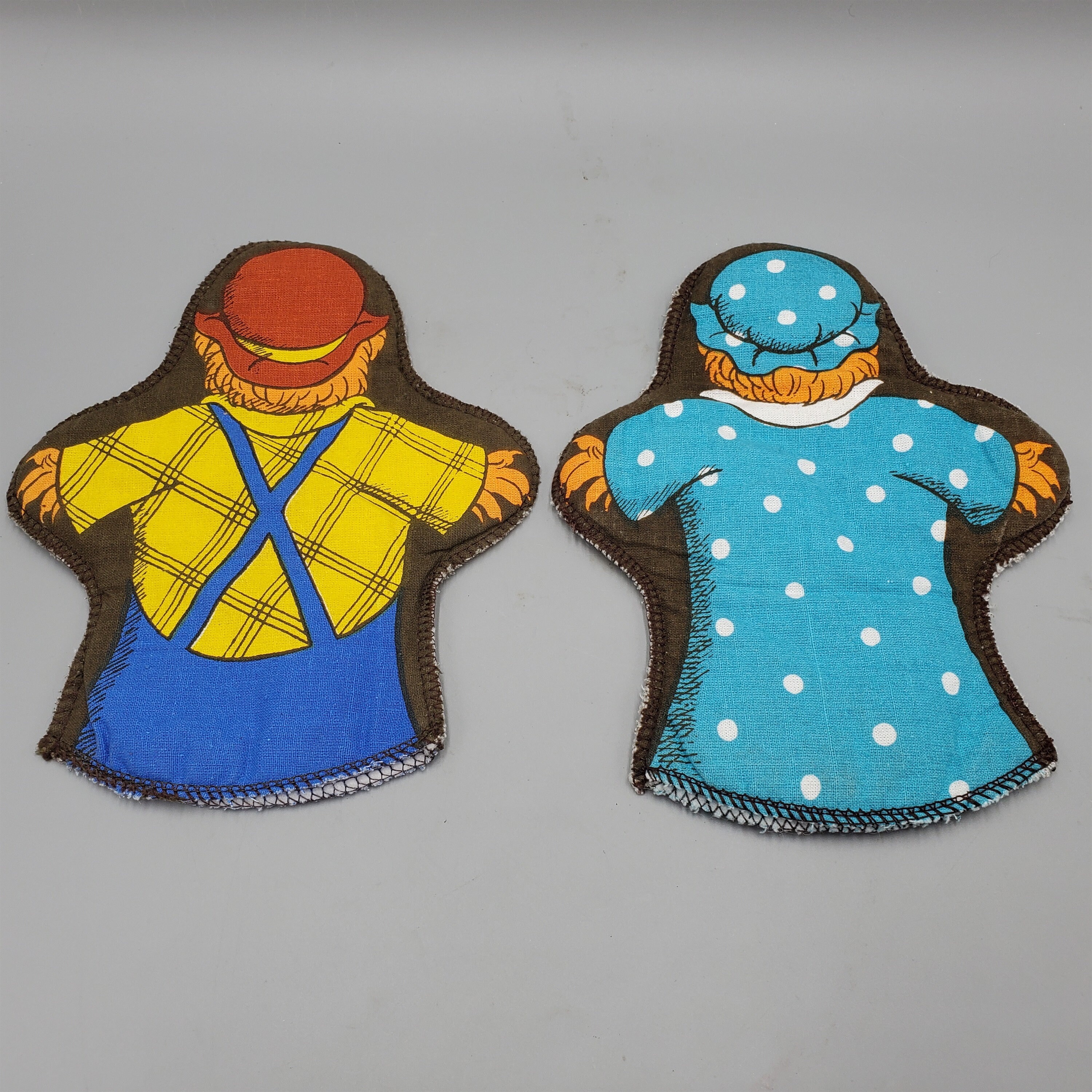 Vintage Berenstain Bears Mama Papa Bear Hand Puppets Cloth for Children ...