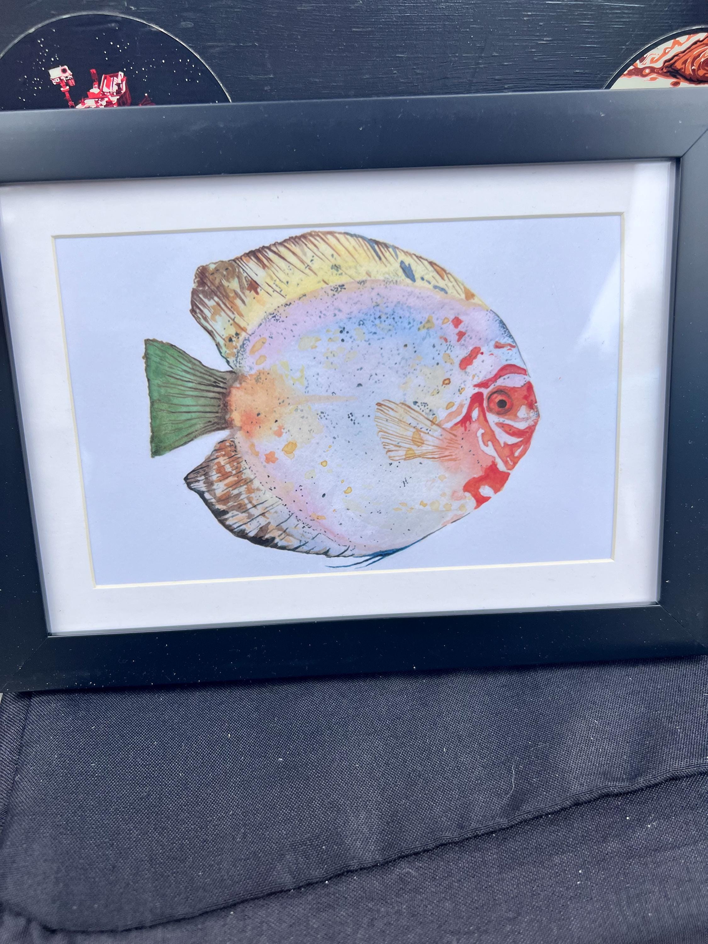 Rainbow Fish Print - Etsy