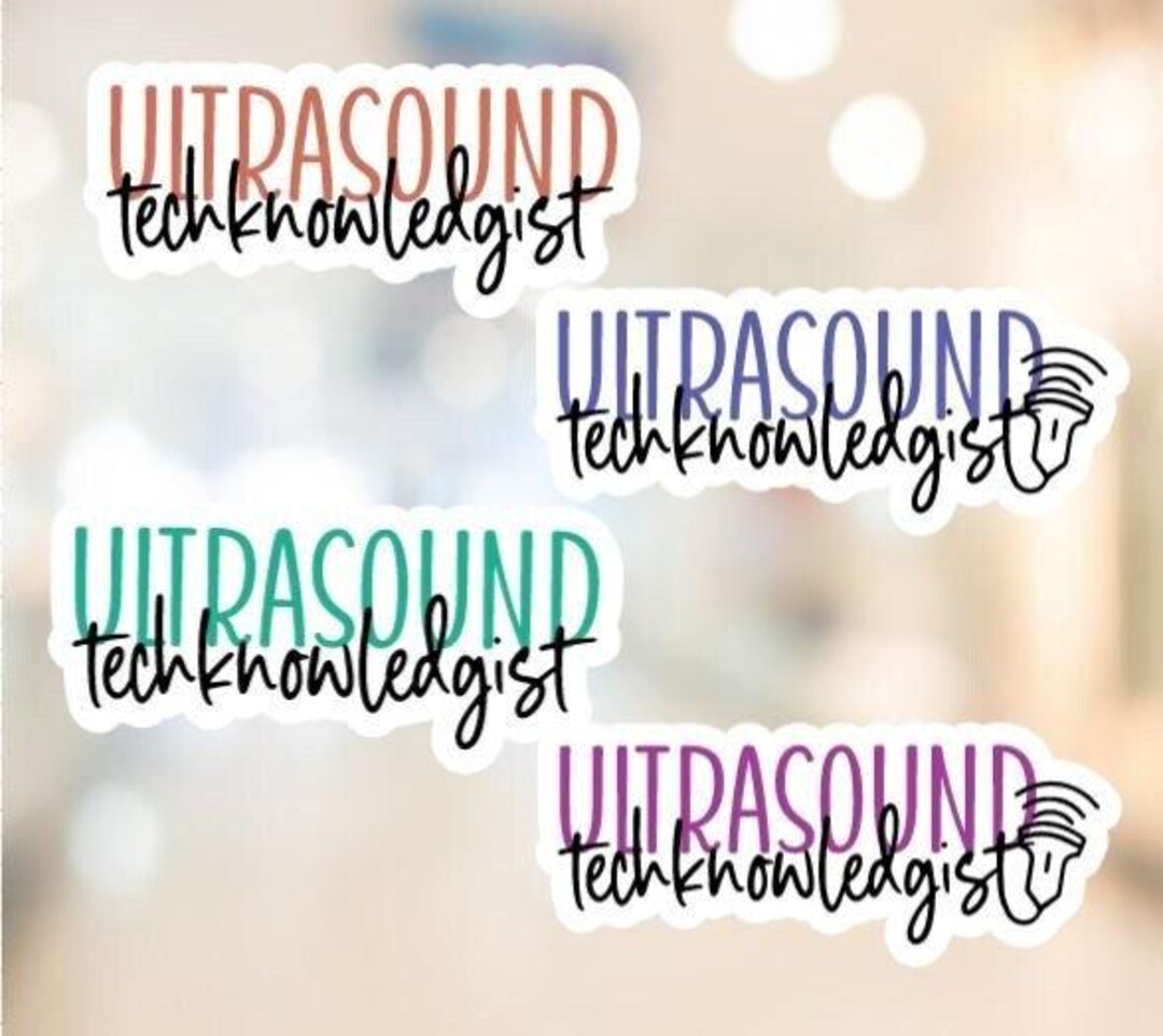 Sonographer Sticker Gift. Ultrasound Tech Stickers for Phone Case ...