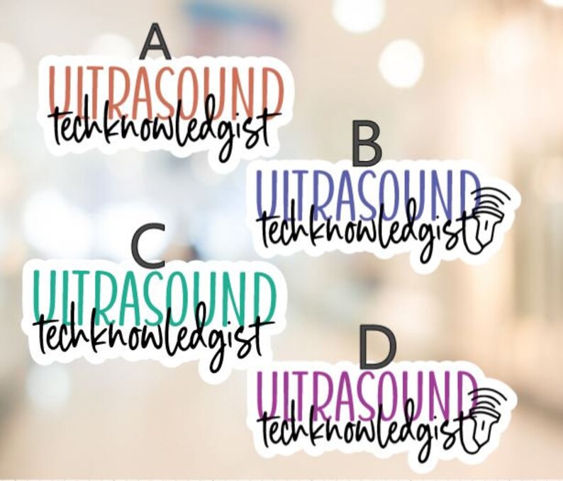 Sonographer Sticker Gift. Ultrasound Tech Stickers for Phone Case ...