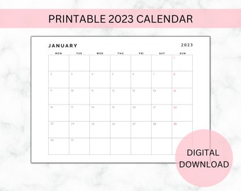 Printable Calendar 2023 | Motivation Quotes Calendar | Gym Motivation ...