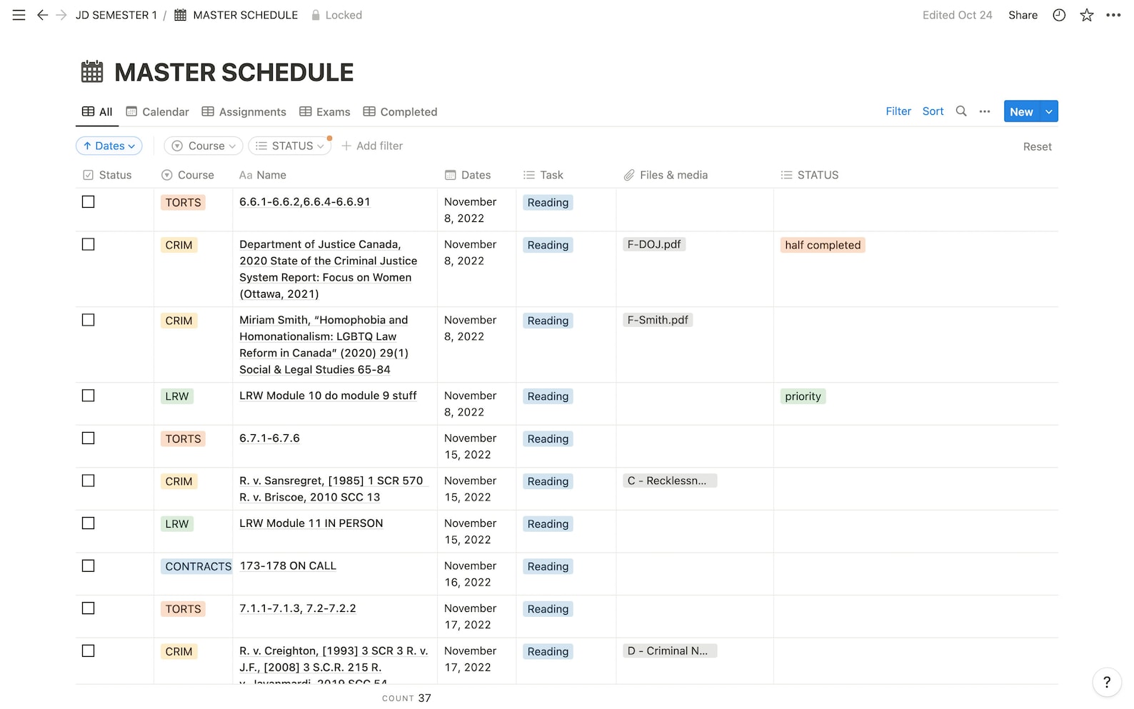 Notion Law School Template - Etsy