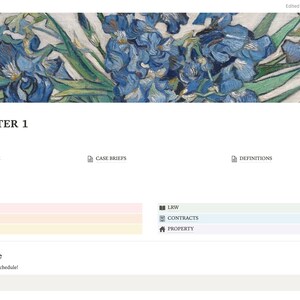 Notion Law School Template - Etsy