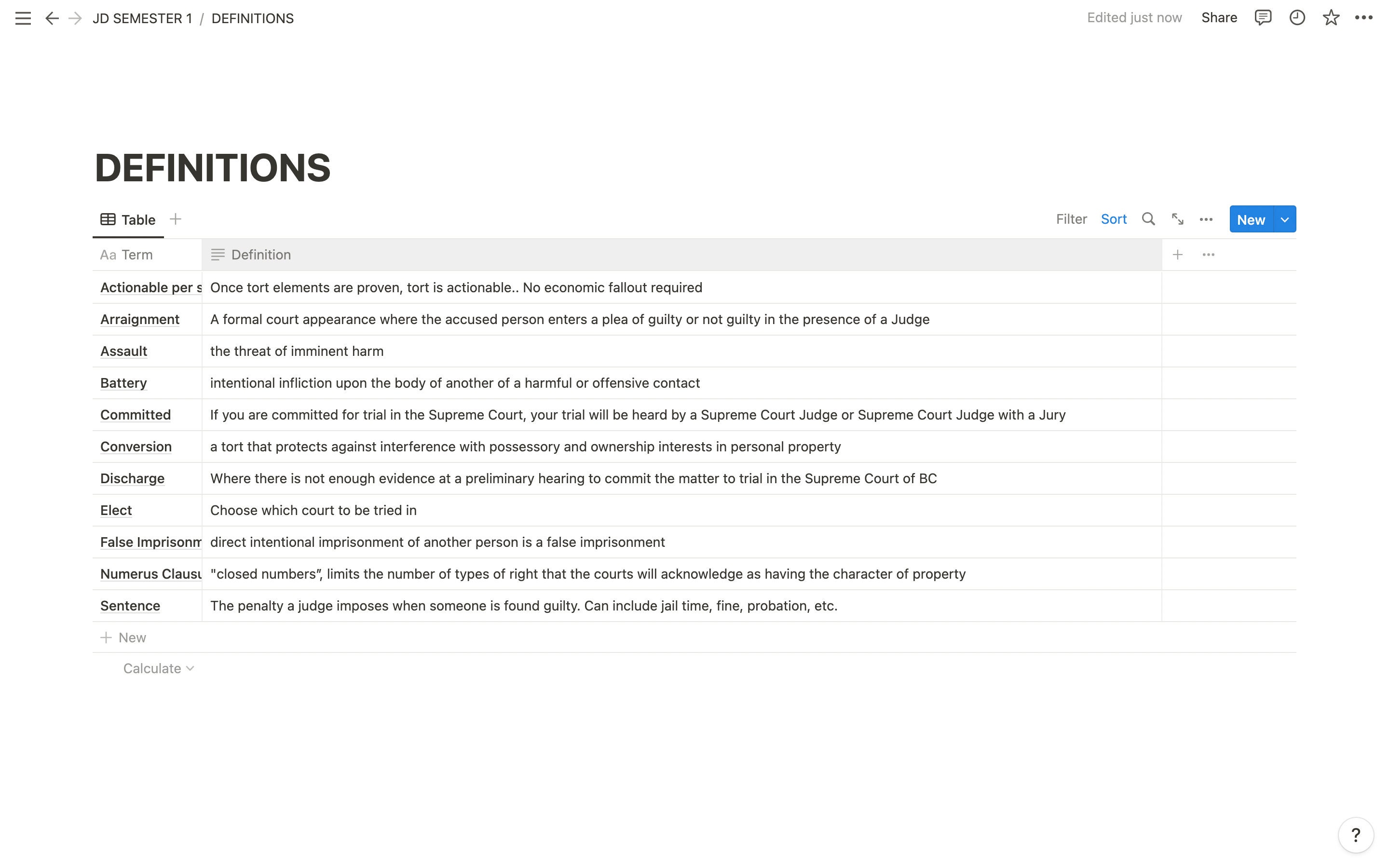 Notion Law School Template - Etsy