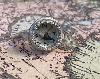 Compass Setting Ring - Etsy