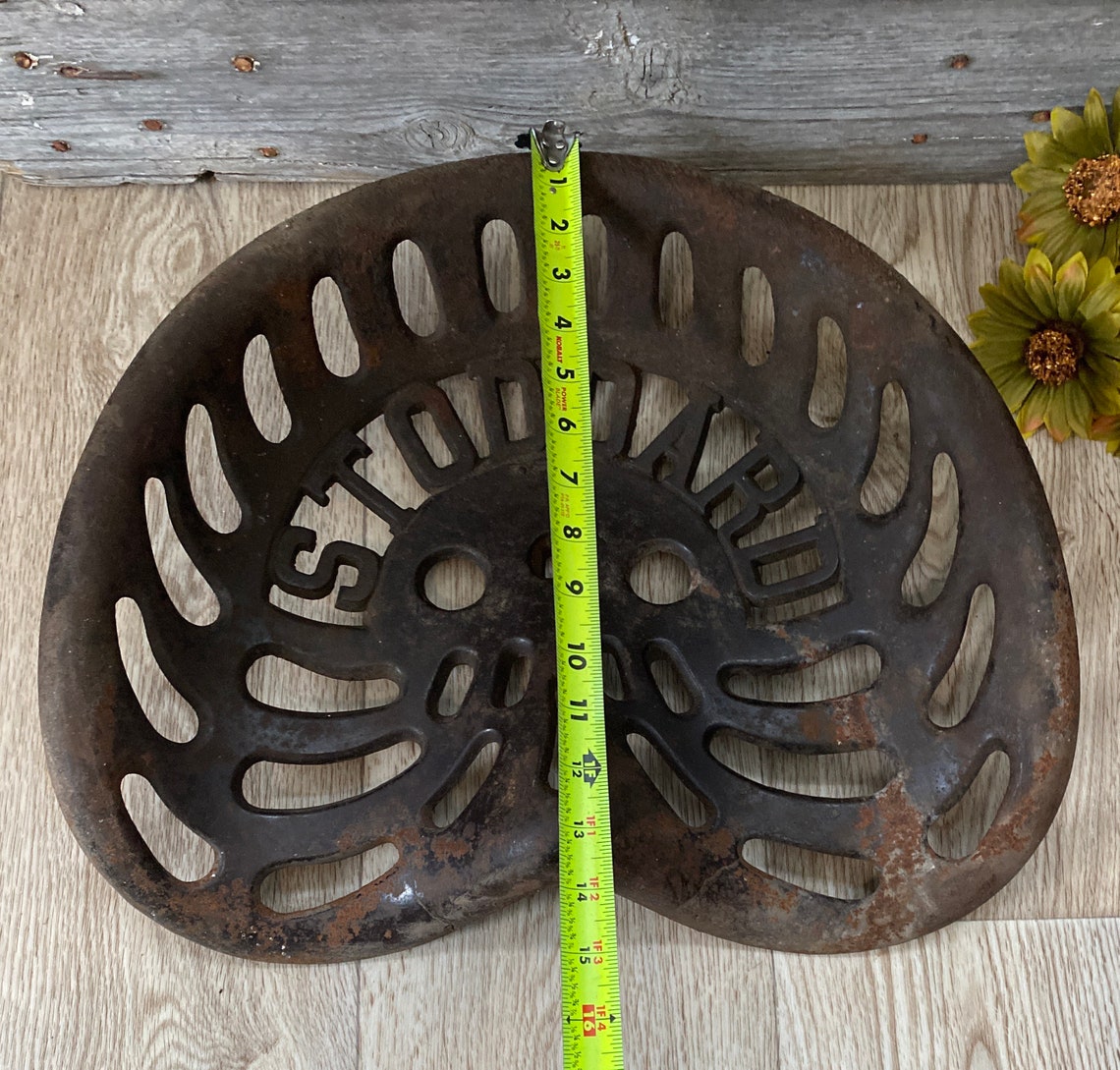 Cast Iron Tractor Seat, Stoddard Implement Seat Vintage Original M85 ...