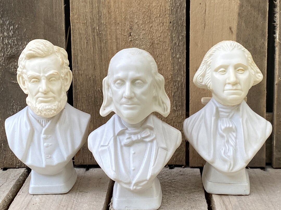 Avon Bottles Aftershave Busts Abe Lincoln, Benjamin Franklin, George ...