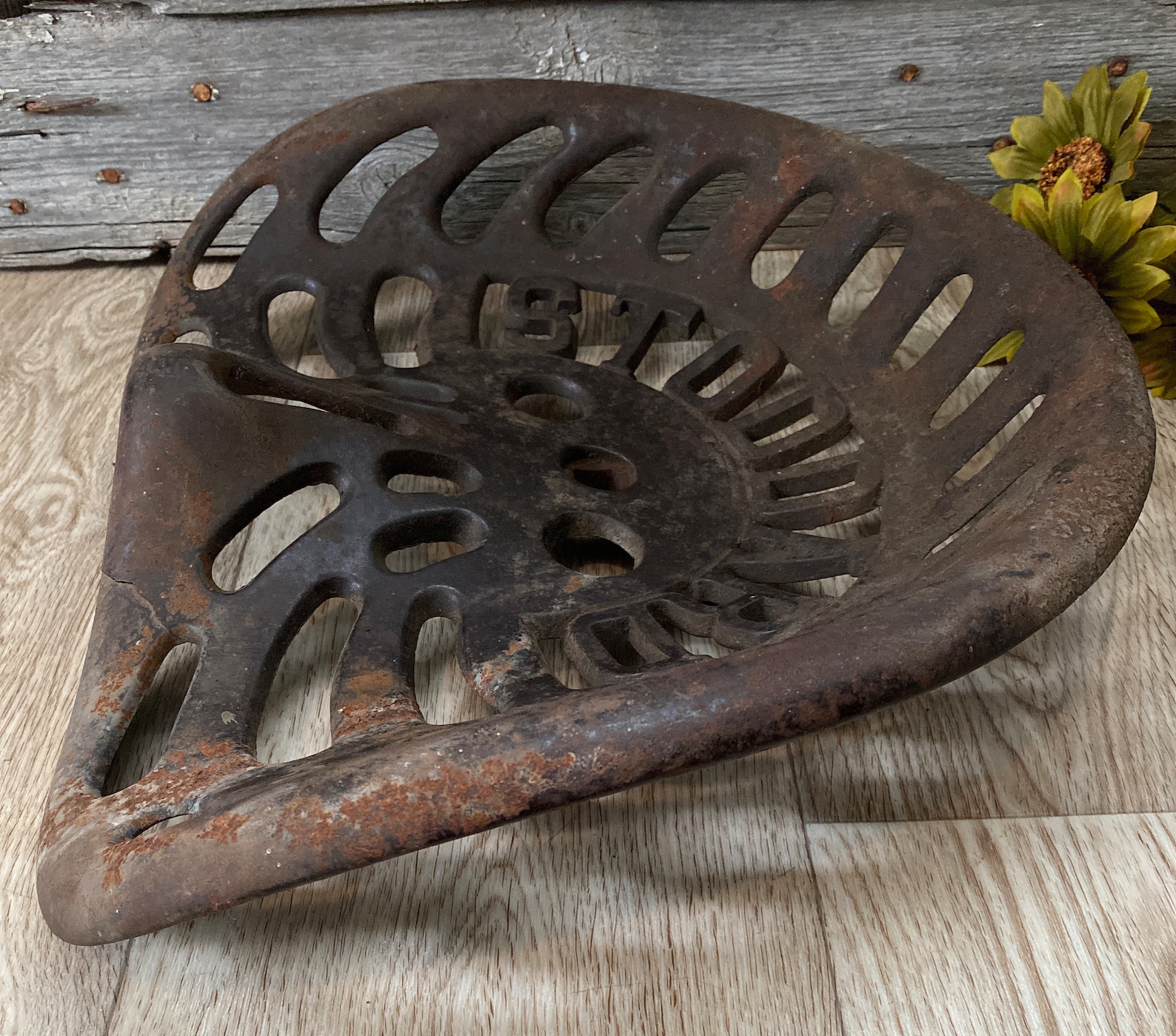 Cast Iron Tractor Seat, Stoddard Implement Seat Vintage Original M85 ...