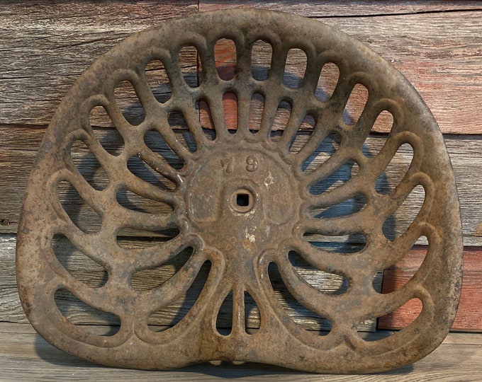 Antique Cast Iron Tractor Seat Vintage 79 Cast Iron Tractor or ...