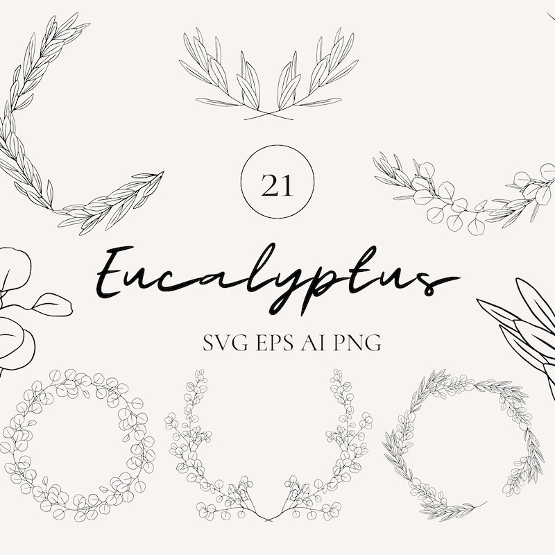 Eucalyptus Svg - Etsy