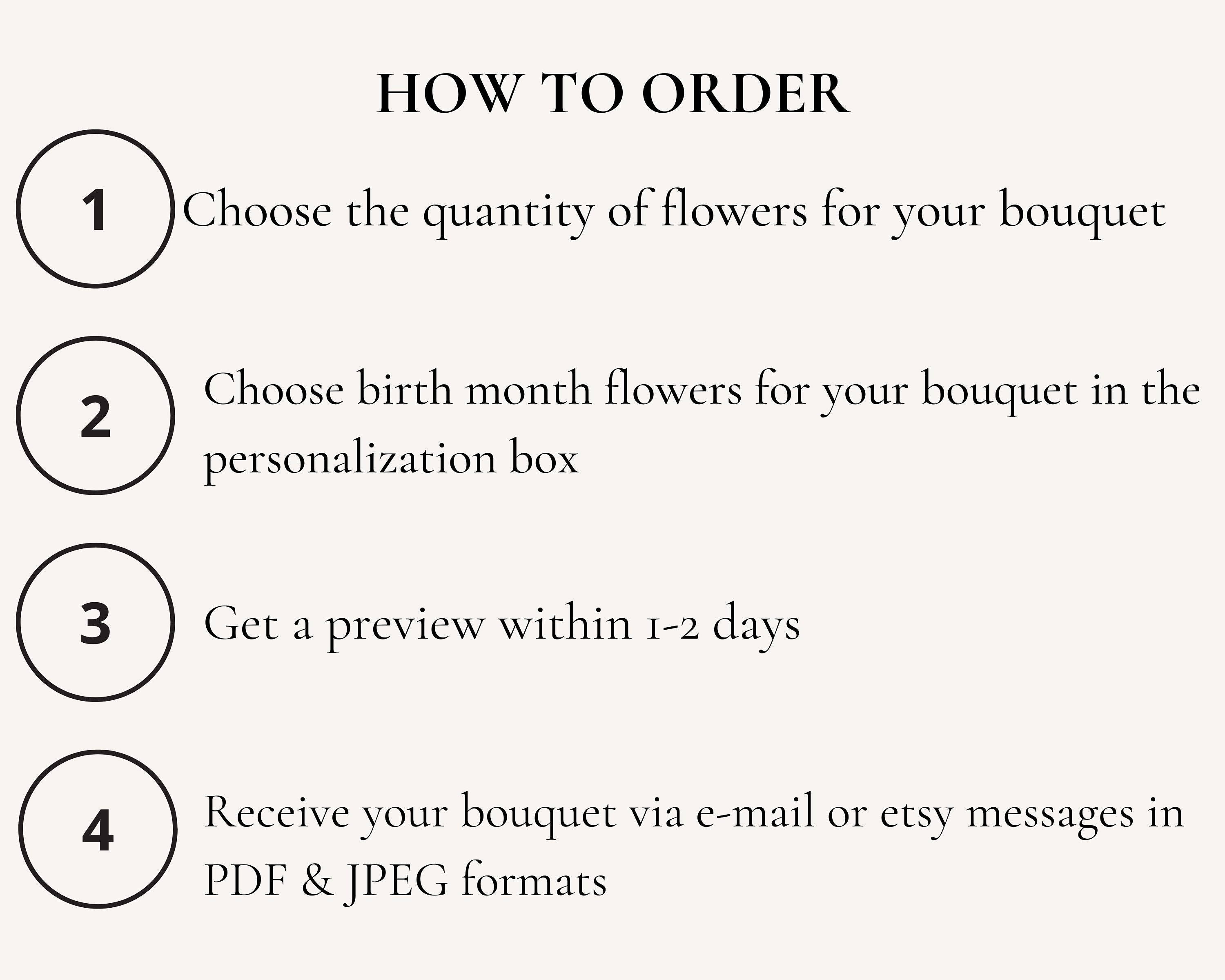 Custom Birth Flower Tattoo Design for Specific Month Custom - Etsy