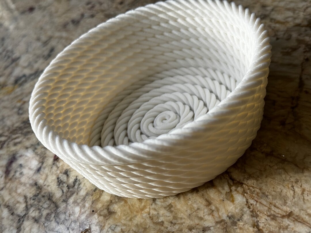 3D Printed Rope Bowl Modern and Stylish Organizer for a Contemporary ...