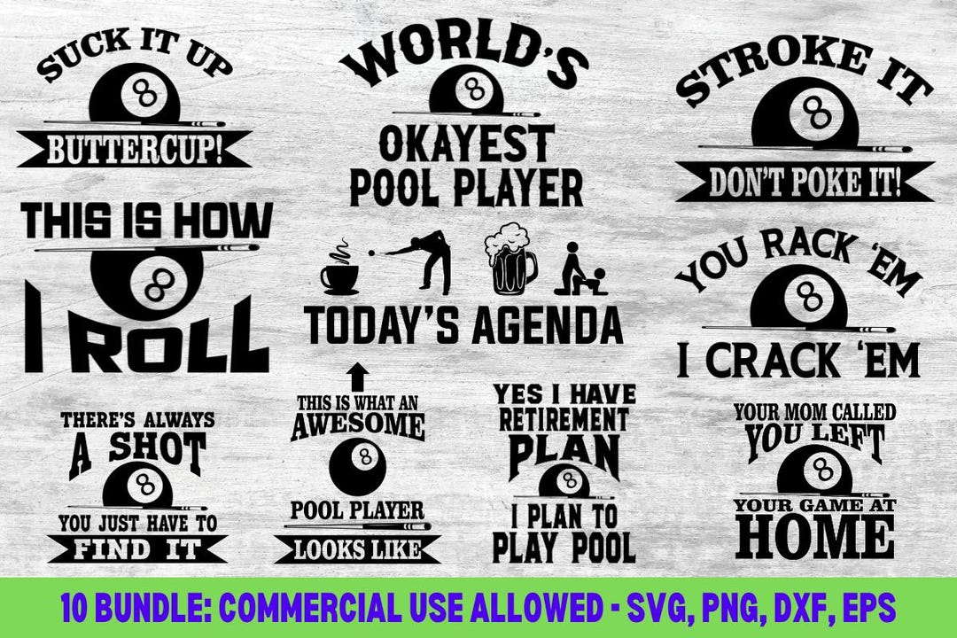 Billiards Svg, Pool Player Svg, Billiard Svg, Pool Svg, Billiards Dxf ...