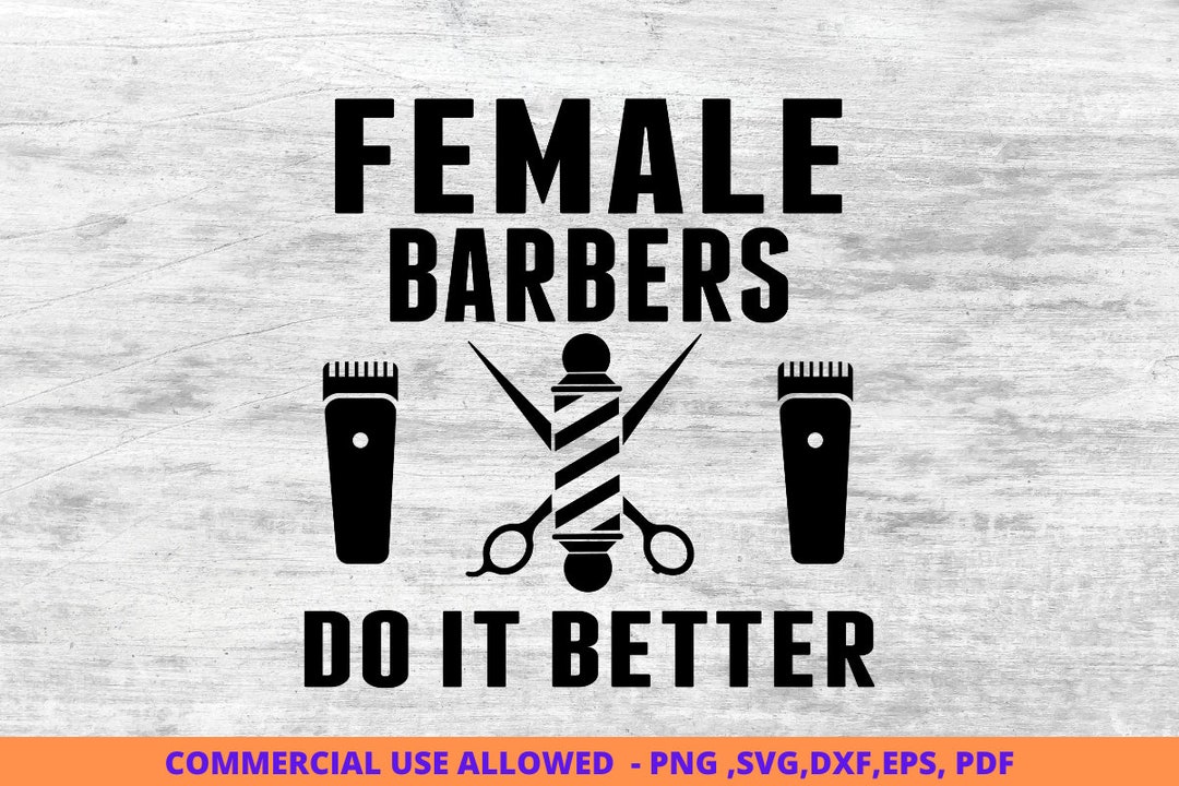 Female Barbers Svg, Barber Design SVG, Png, Funny Barber, Barber Design ...