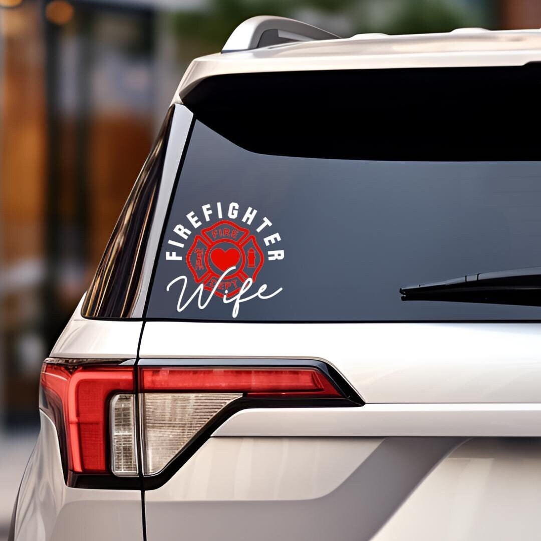 Decal for Firefighter Wife|firefighter Wife Sticker|firefighter Sticker ...