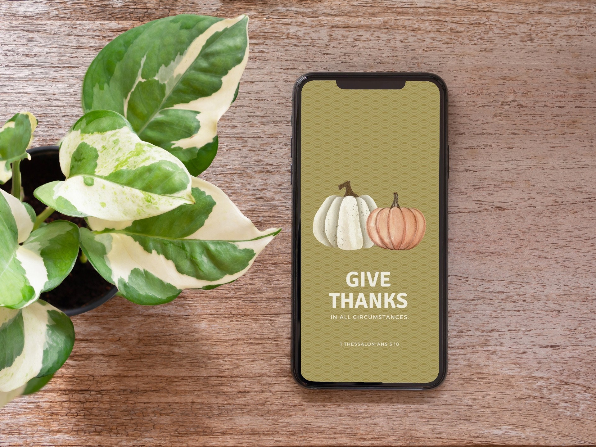 IPhone Wallpaper | Lock Screen Background | Scripture | Thanksgiving - Etsy