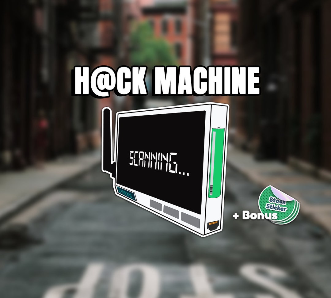 H@CK MACHINE - Hacking Sticker - Etsy UK