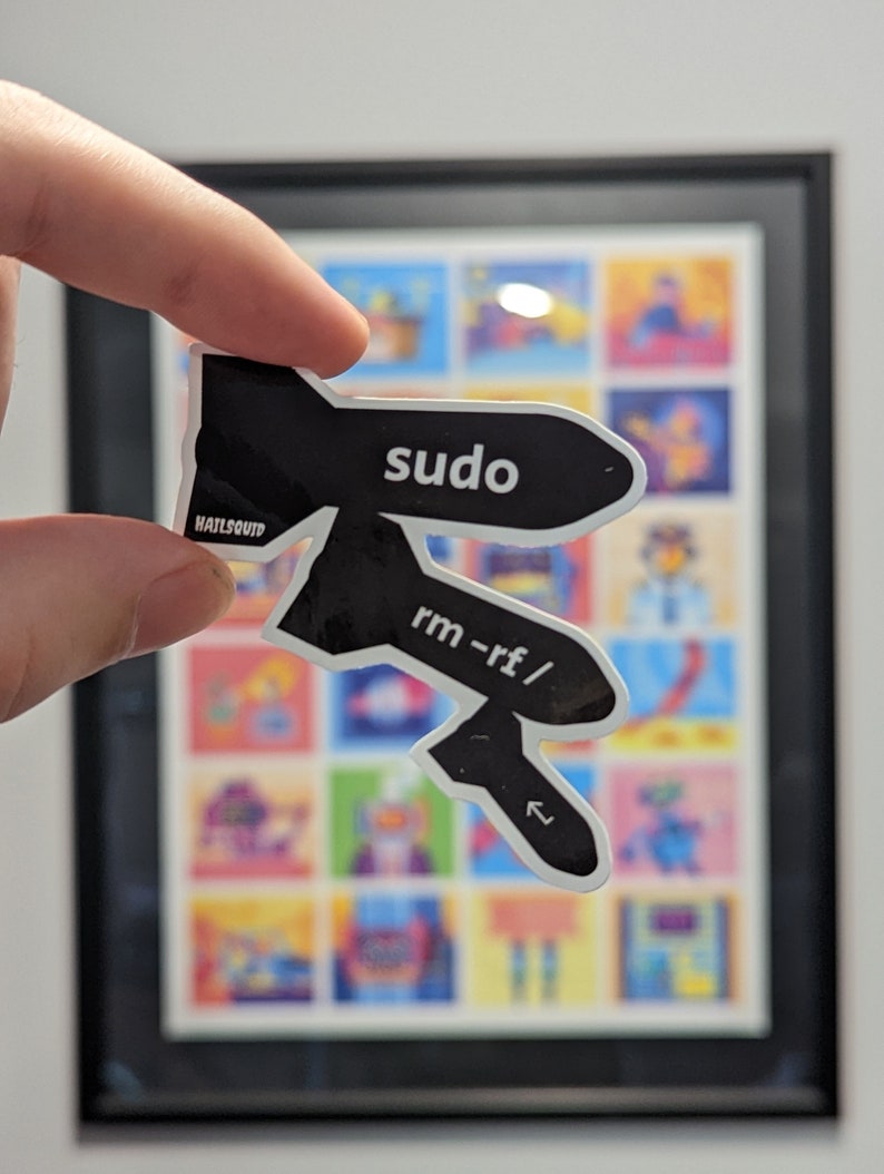 Sudo RM RF Sticker starting Over - Etsy