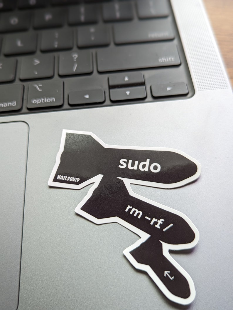Sudo RM RF Sticker starting Over - Etsy