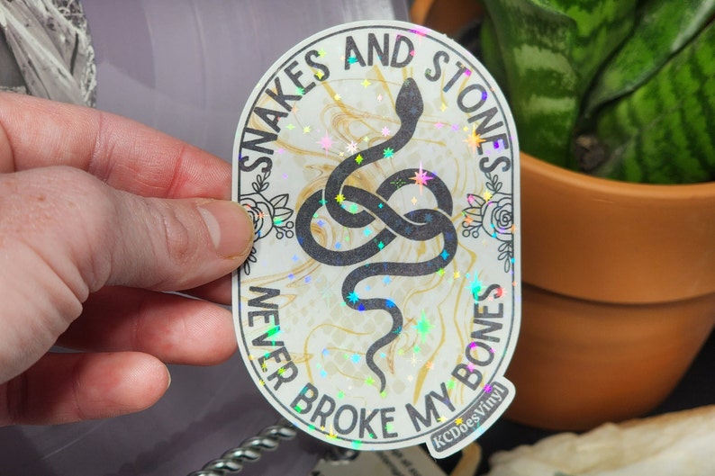 Snakes and Stones Rainbow Holographic Sticker - Etsy