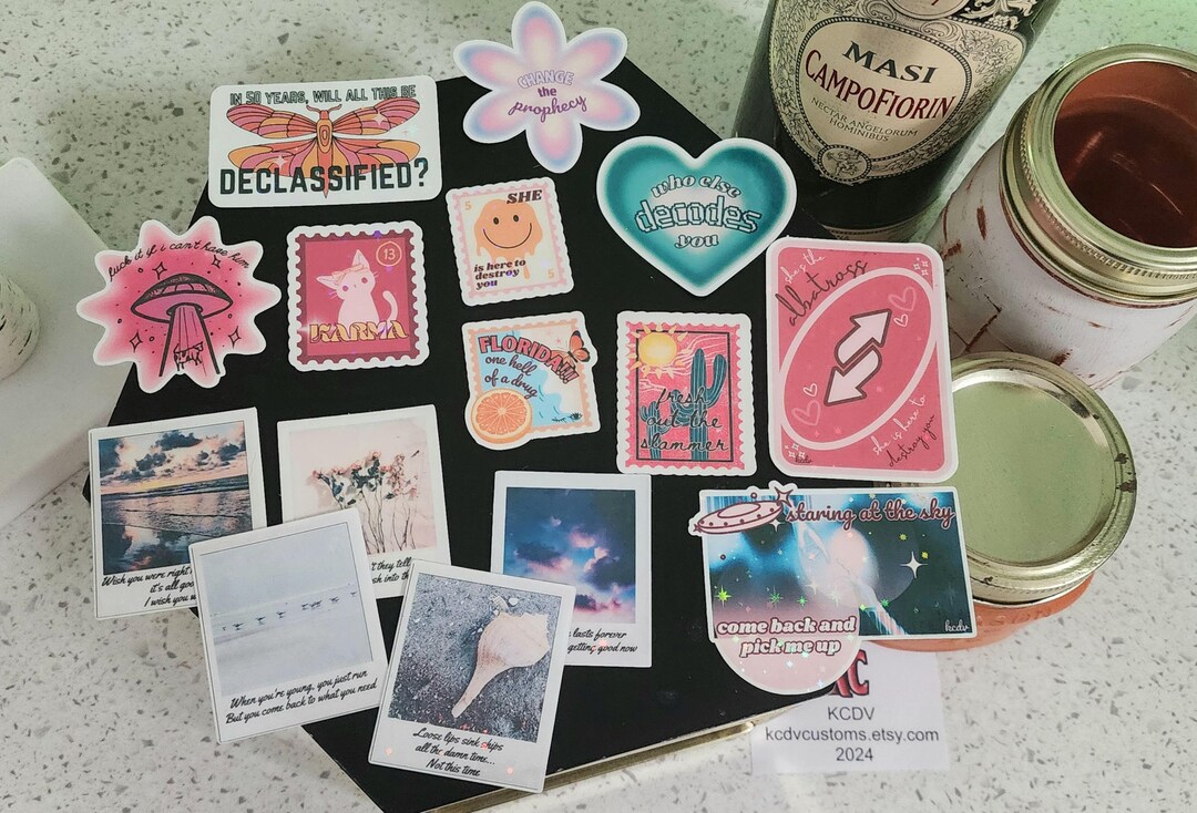Artist Sticker Pack 15 Unique Stickers Holographic and Waterproof - Etsy
