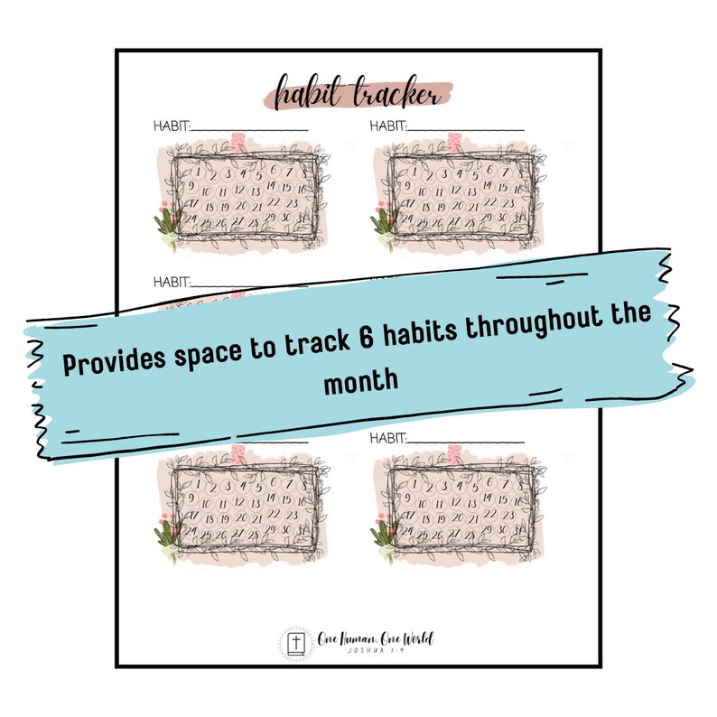 Habit Tracker Printable, Monthly Printable, Journaling, Bullet ...