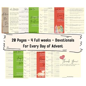 Printable Advent Devotional, Advent Printable, Christmas Devotional ...