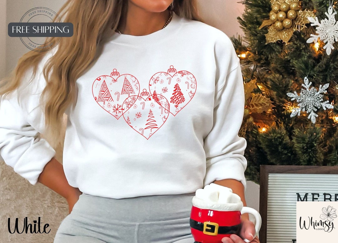 Merry Christmas Tree Candy Sweatshirt, Santa Clause Holiday Shirt ...