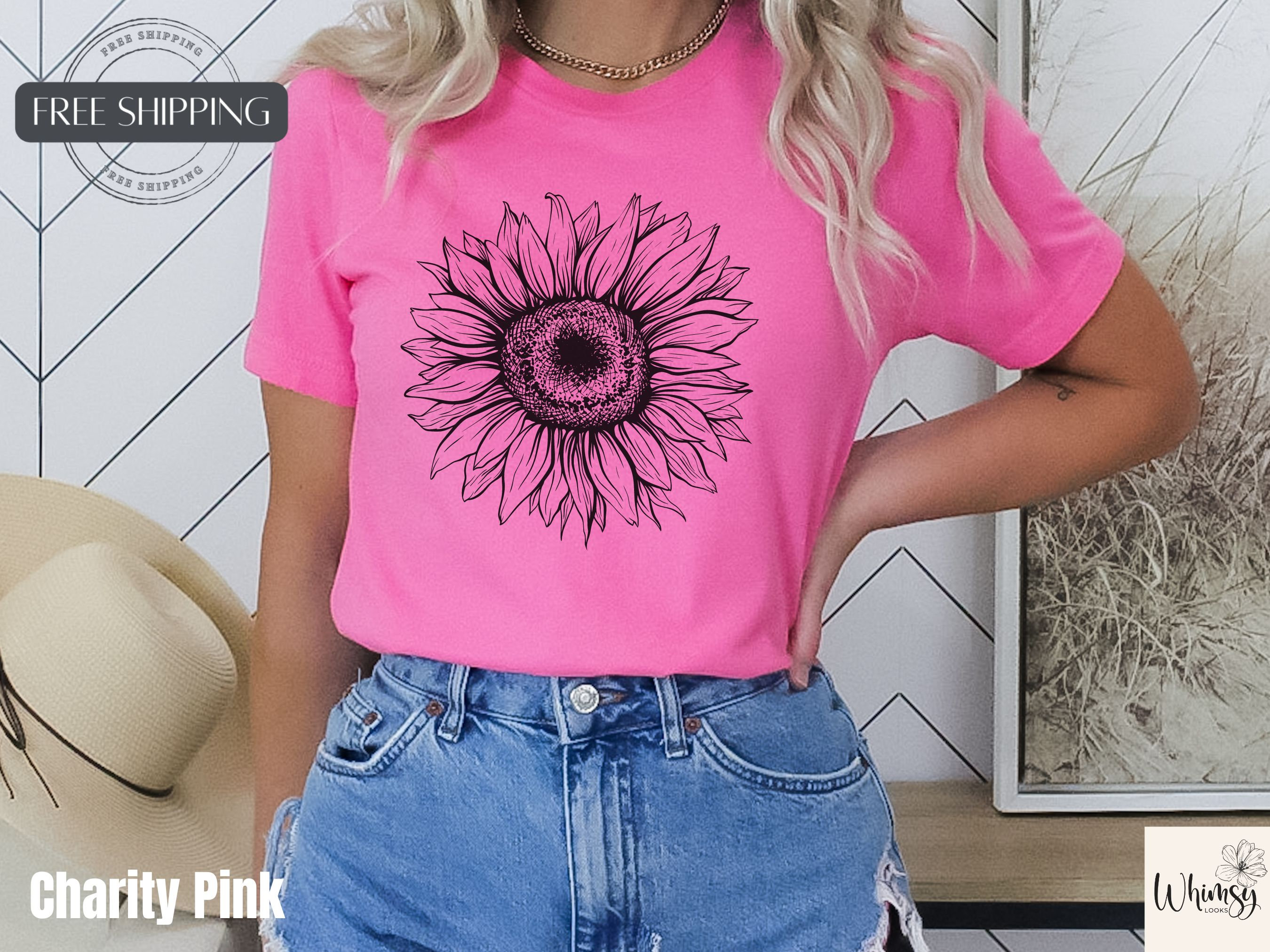 Sunflower Shirt, Floral Tee Shirt, Flower Shirt, Garden Shirt ...