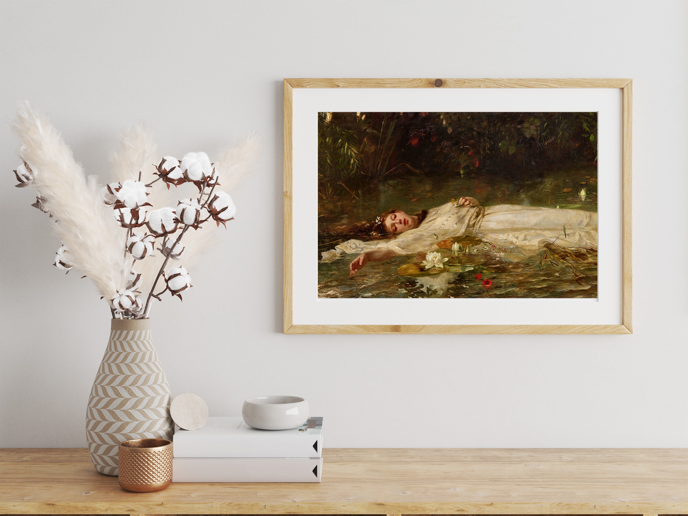 Classical Painting Ophelia by Friedrich_heyser Printable - Etsy Australia