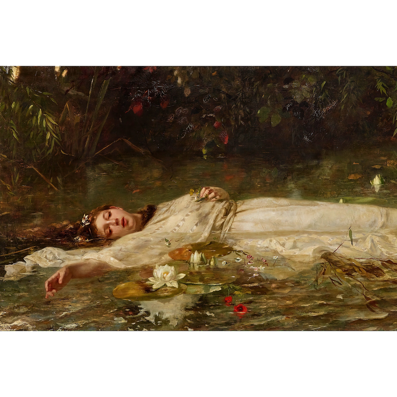 Classical Painting Ophelia by Friedrich_heyser, Printable Digital ...