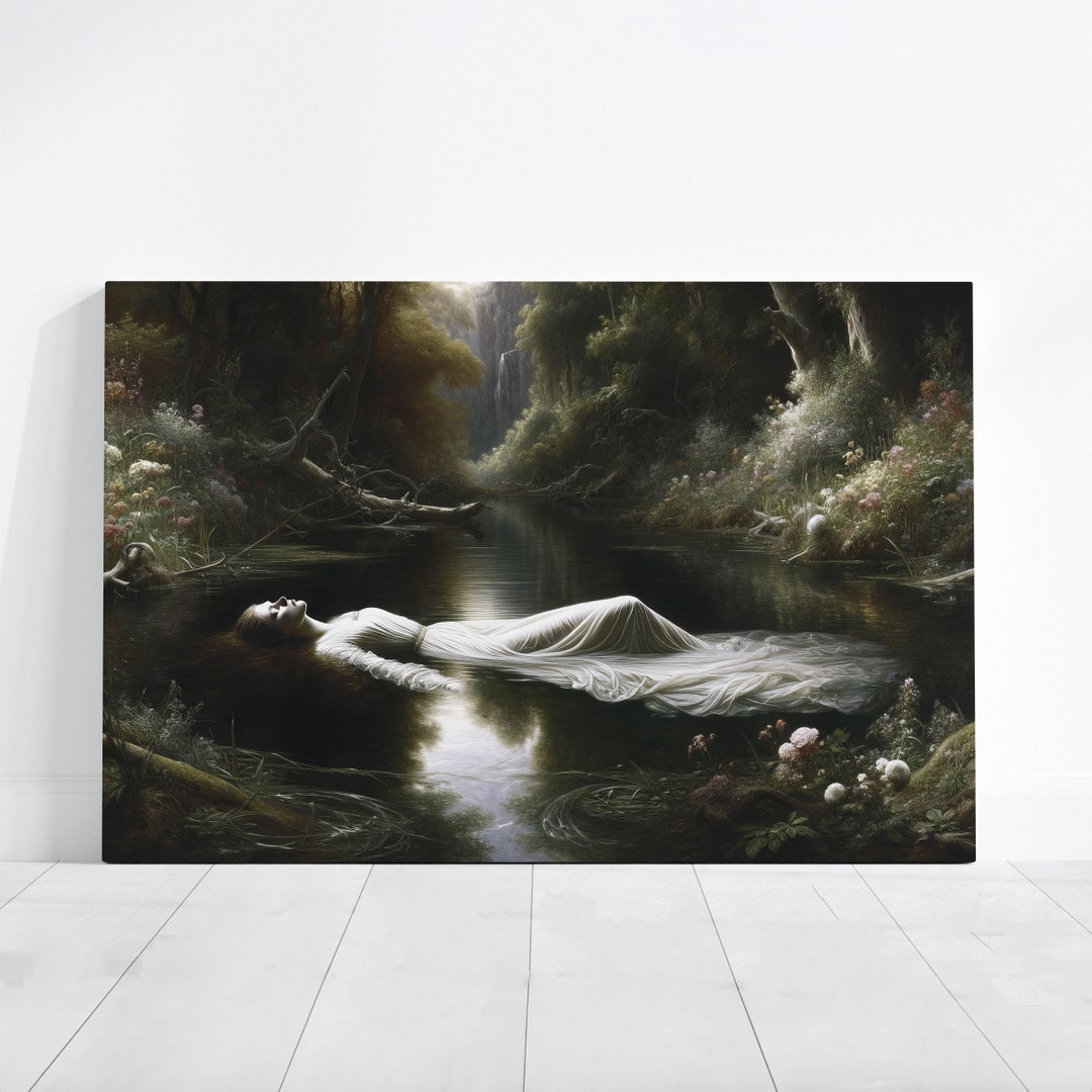 A Digital Painting- Ophelia From Hamlet, Printable Digital Download ...