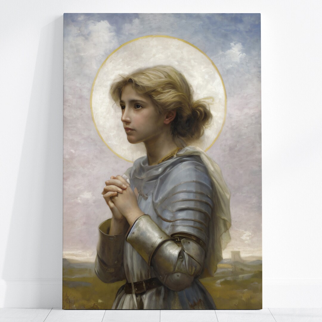 Portrait Painting of Saint Joan of Arc, Printable Digital Download ...