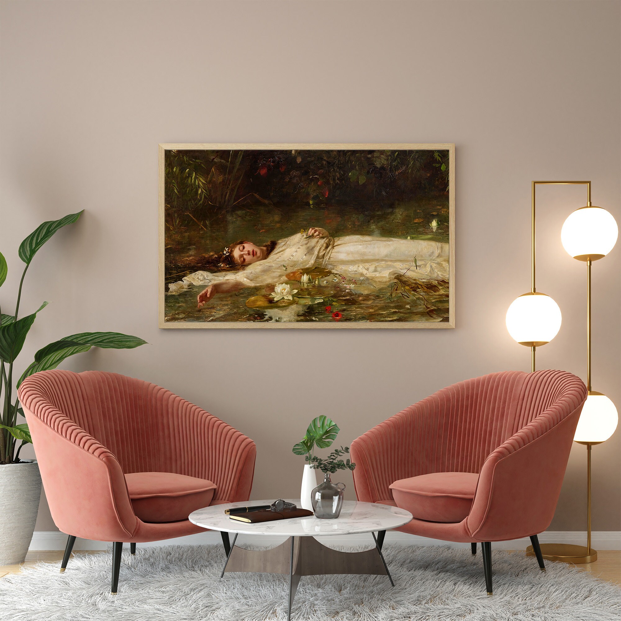 Classical Painting Ophelia by Friedrich_heyser Printable - Etsy Australia
