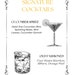 Custom Signature Cocktail Sign - Etsy