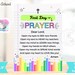 M&M Prayer Card for Kids/students, Student Prayer Card, Sunday School ...