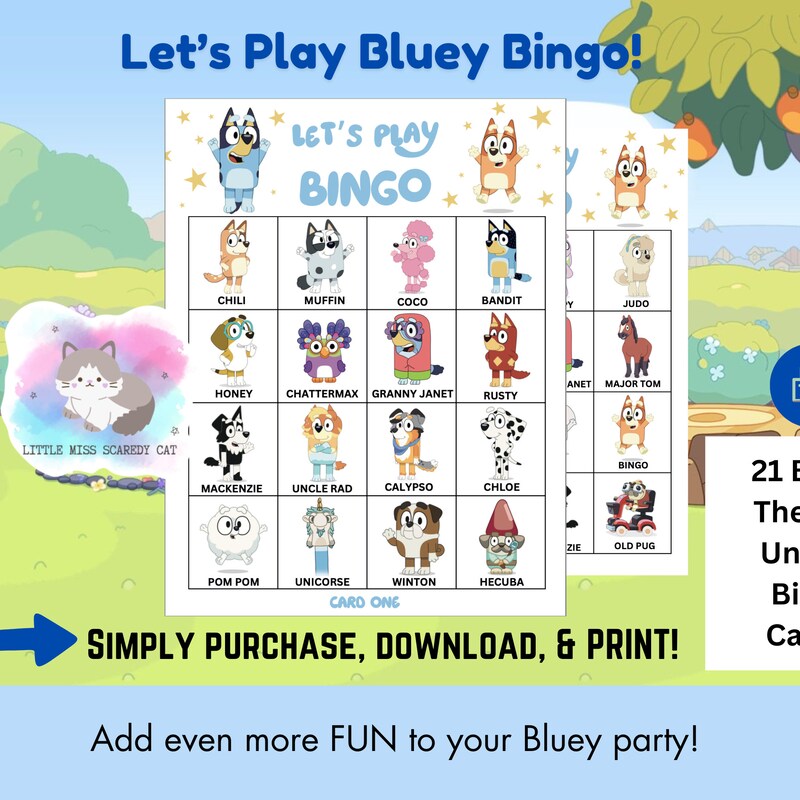 Bluey Party Favor - Etsy