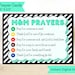 M&M Prayer Card for Kids/students, Student Prayer Card, Sunday School ...