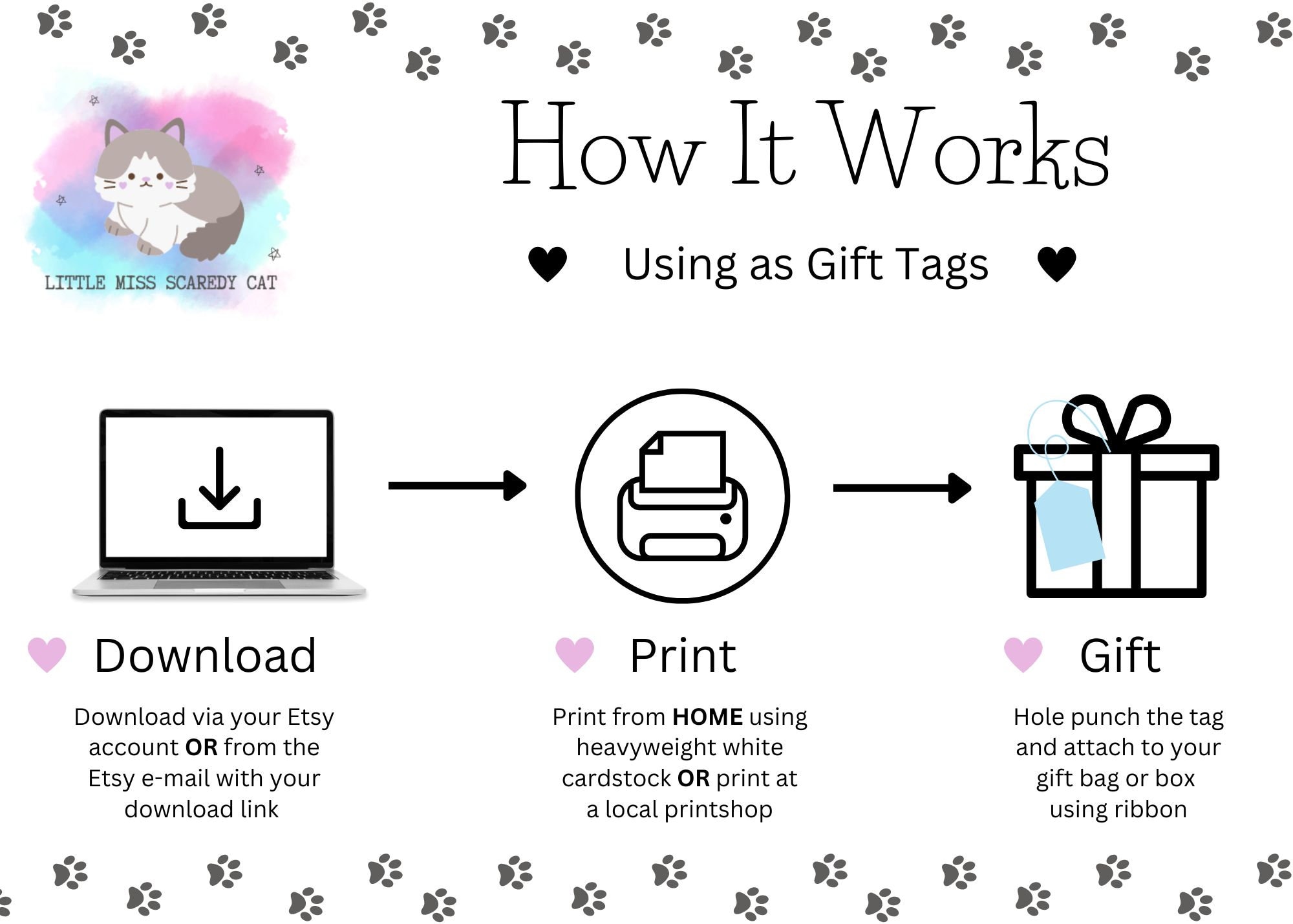 Kindergarten Welcome Gift Tags, Back to School Printable (PDF & JPEG ...